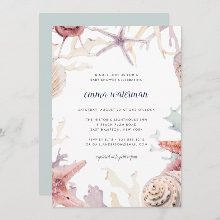 Coral Reef Baby Shower Invitation | Zazzle