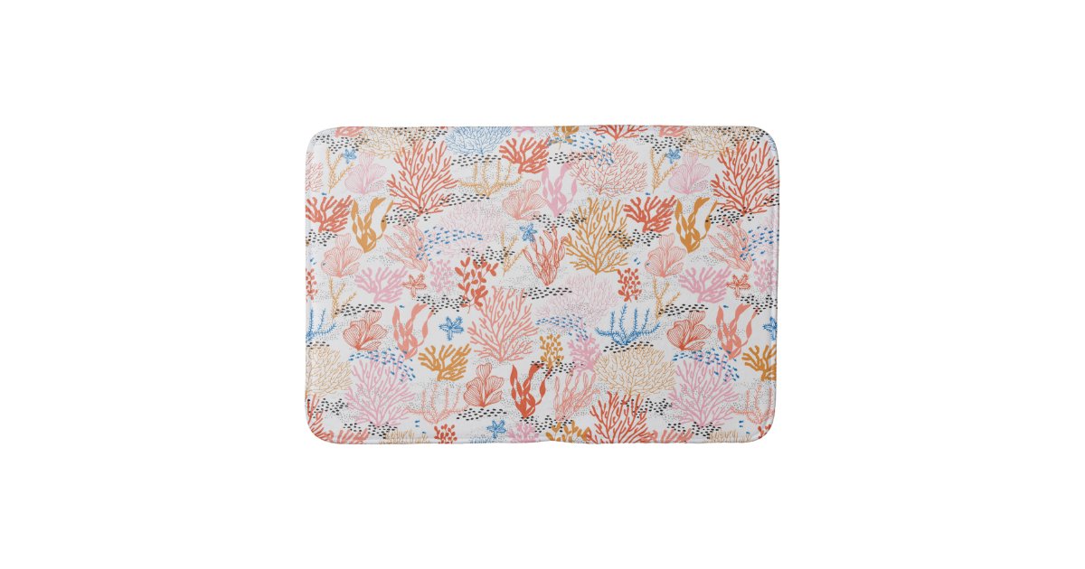 Coral Reef Bath Mat | Zazzle