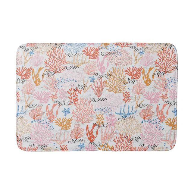 Coral Reef Bath Mat | Zazzle