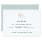 Elegant Coral Reef Beach Wedding Reception Invitation | Zazzle.com
