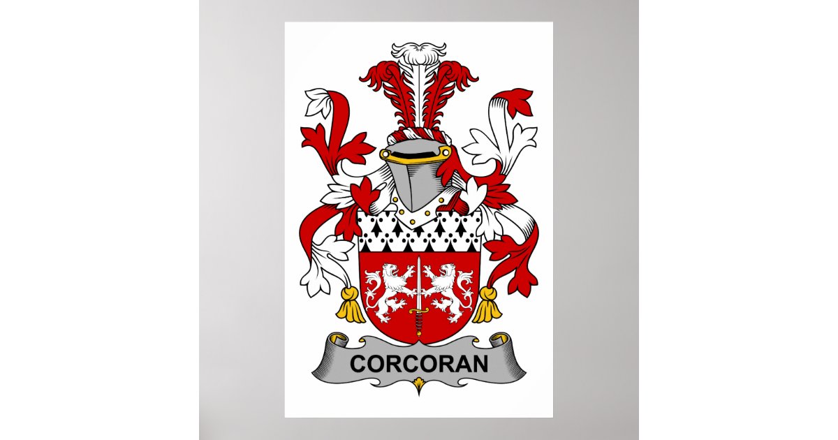 Corcoran Family Crest Poster | Zazzle