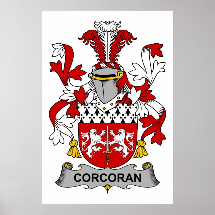 Corcoran Family Crest Poster | Zazzle.com