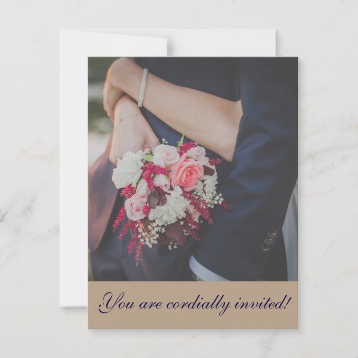 Cordially Invited Simple Wedding Invitation | Zazzle.com