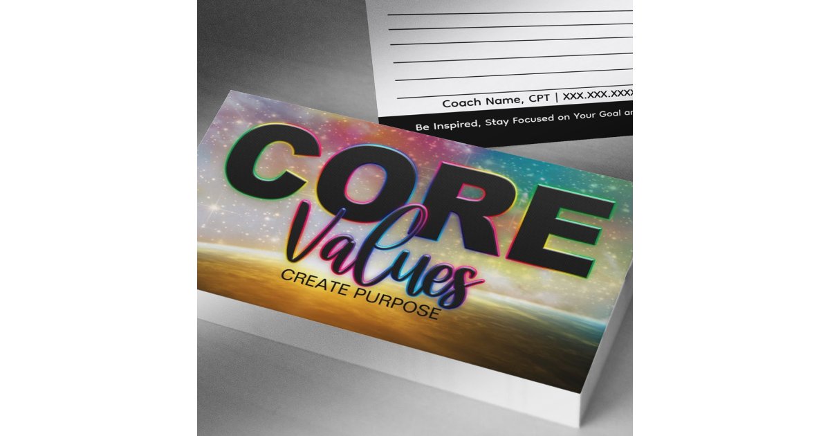 Core Values Empower Cards | Zazzle