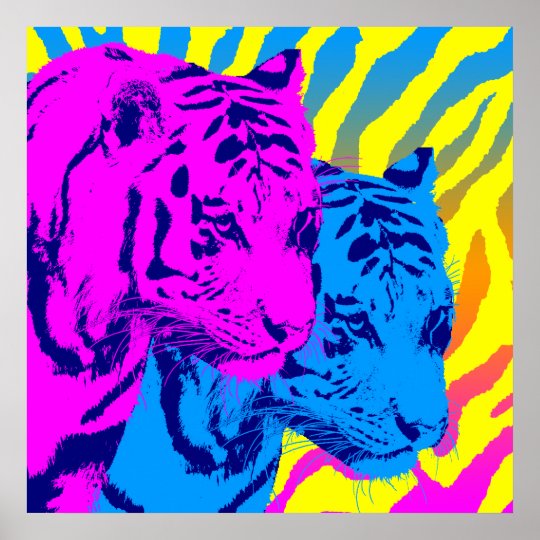 Corey Tiger 80s Vintage Twin Tigers Poster | Zazzle.com