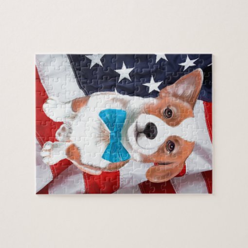 Corgi America Jigsaw Puzzle | Zazzle