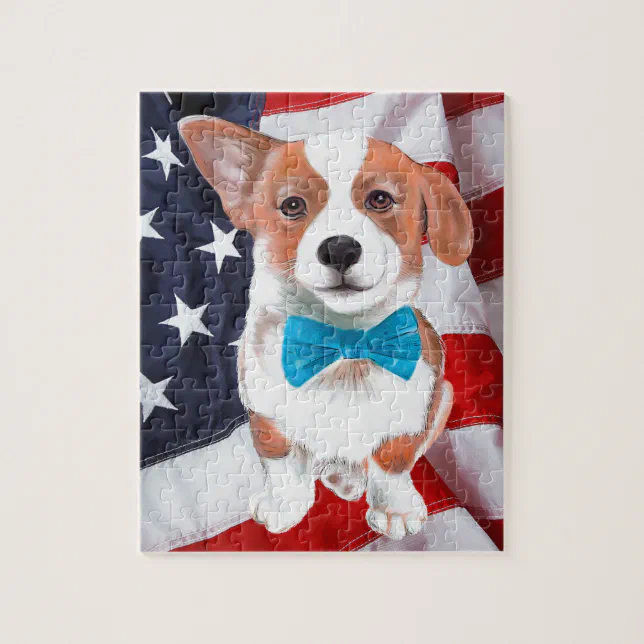 Corgi America Jigsaw Puzzle | Zazzle