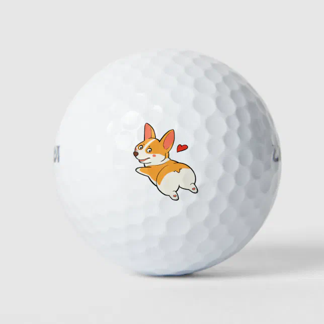 Corgi Butts Golf Balls | Zazzle