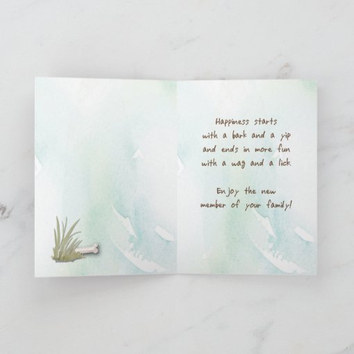 Corgi Congratulations on New Dog Card | Zazzle