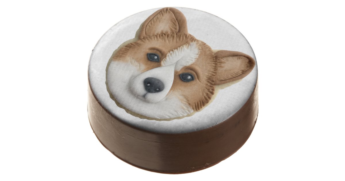 Corgi Dog 3D Inspired Chocolate Covered Oreo | Zazzle