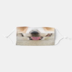 Corgi Dog Snout Adult Cloth Face Mask | Zazzle