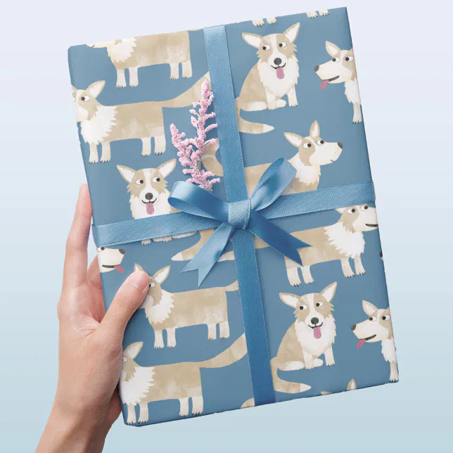 Corgi Dog Wrapping Paper | Zazzle
