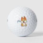 Corgi Butts Golf Balls | Zazzle.com