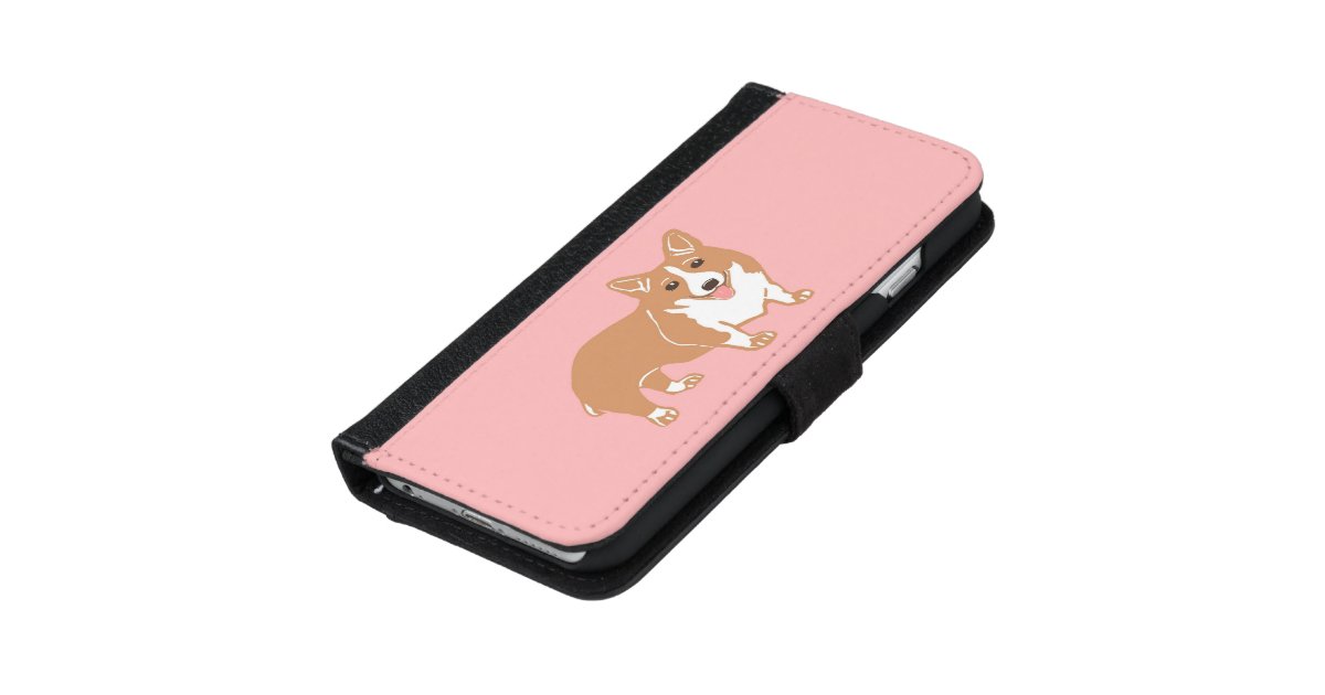 Corgi Pink Phone Wallet Case | Zazzle