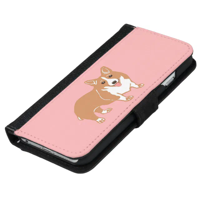Corgi Pink Phone Wallet Case | Zazzle