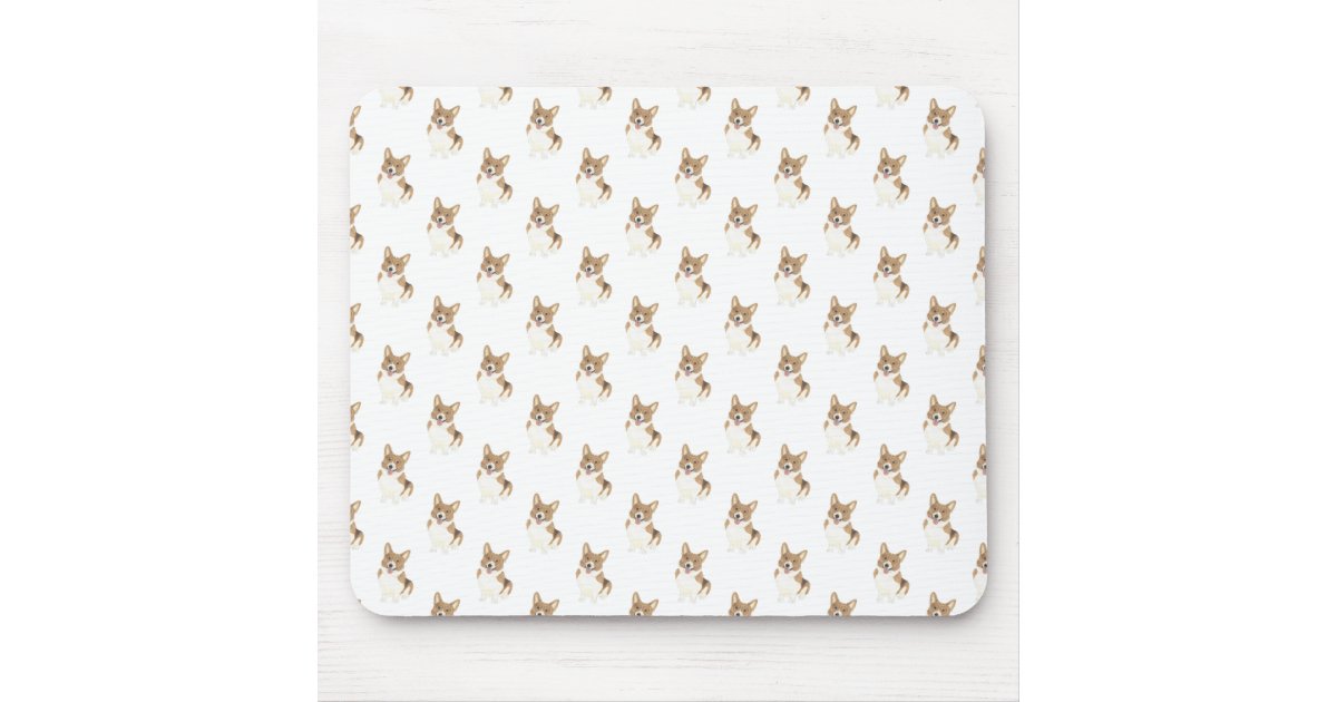 Corgi (Red) Mouse Pad | Zazzle