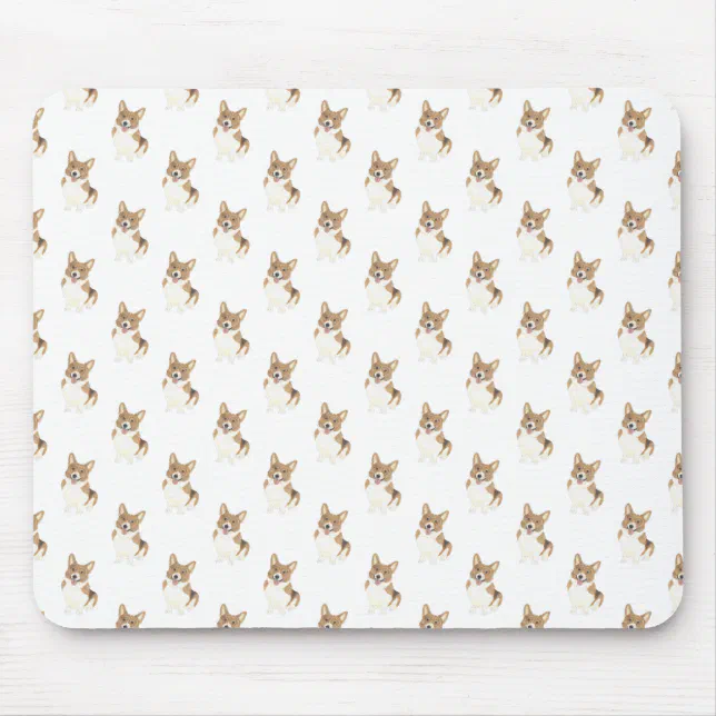 Corgi (Red) Mouse Pad | Zazzle