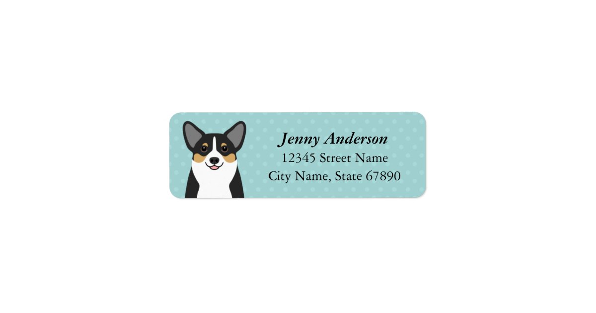 Corgi Return Address Labels | Zazzle