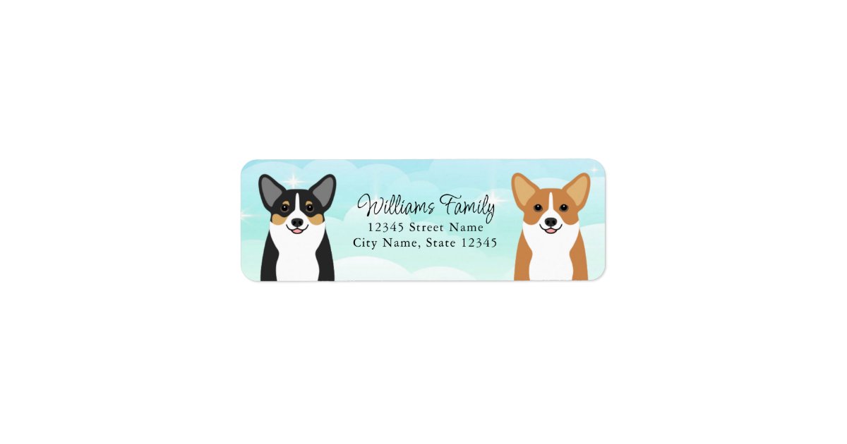 Corgi Return Address Labels | Zazzle