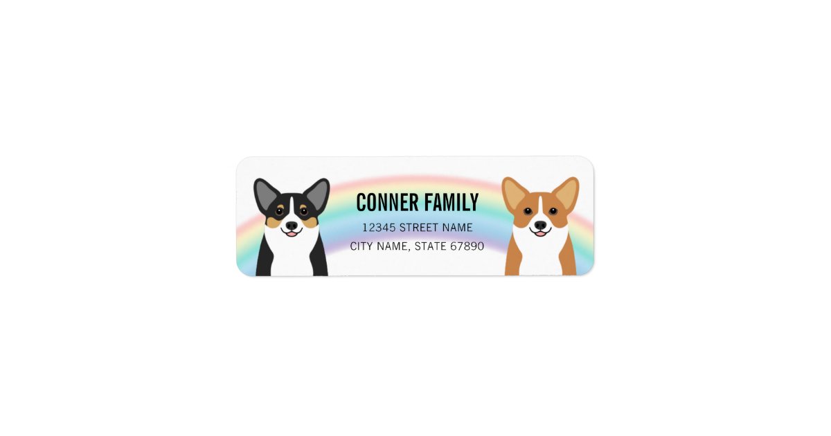 Corgi Return Address Labels | Zazzle
