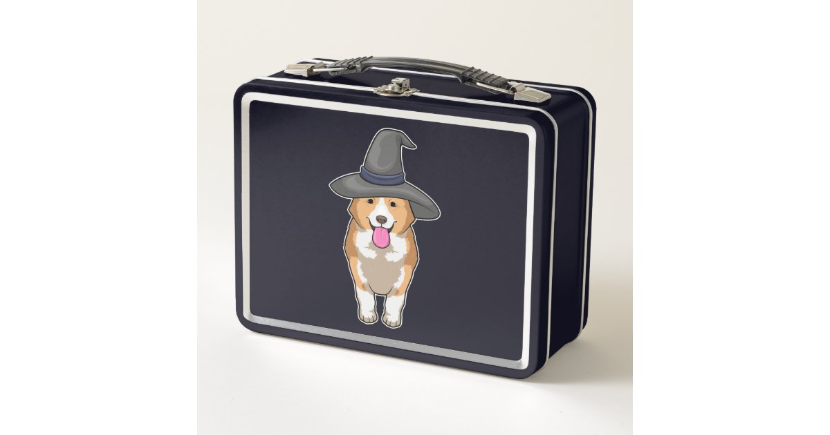 Corgi Witch Metal Lunch Box | Zazzle