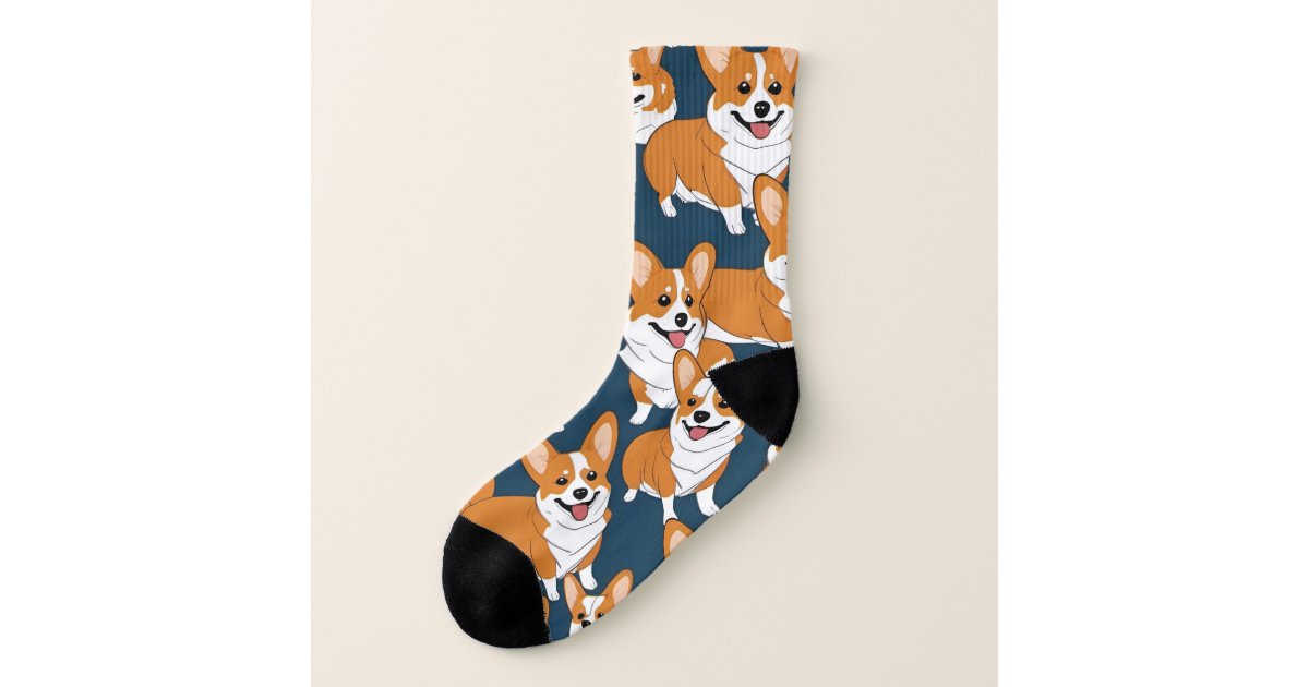 Corgis on Sock Socks | Zazzle