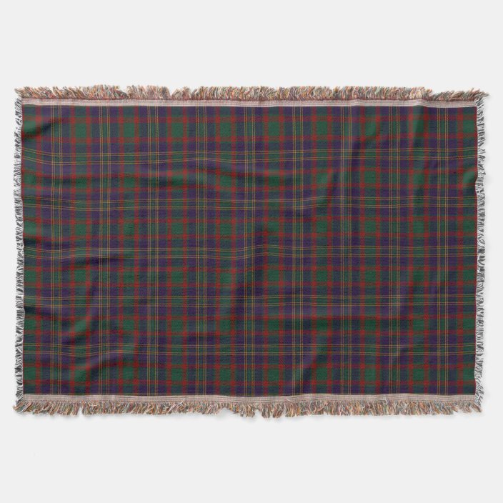 Cork County Irish Tartan Throw Blanket | Zazzle.com