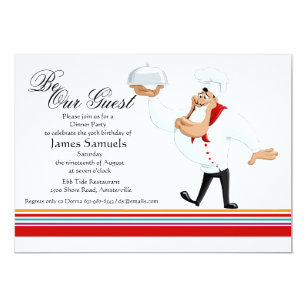 Chef Invitations | Zazzle