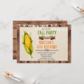 Corn birthday theme party invitation | Zazzle