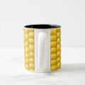 Corn Cob Background Two-Tone Coffee Mug | Zazzle