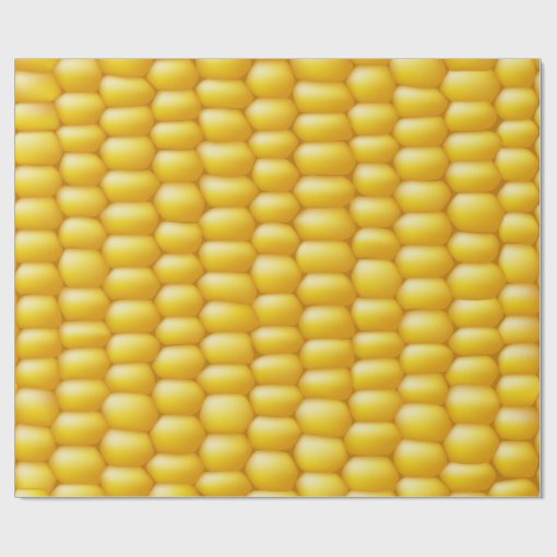 Corn Cob Background Wrapping Paper | Zazzle