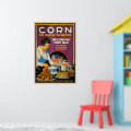 Corn - Food Of The Nation Vintage Poster | Zazzle