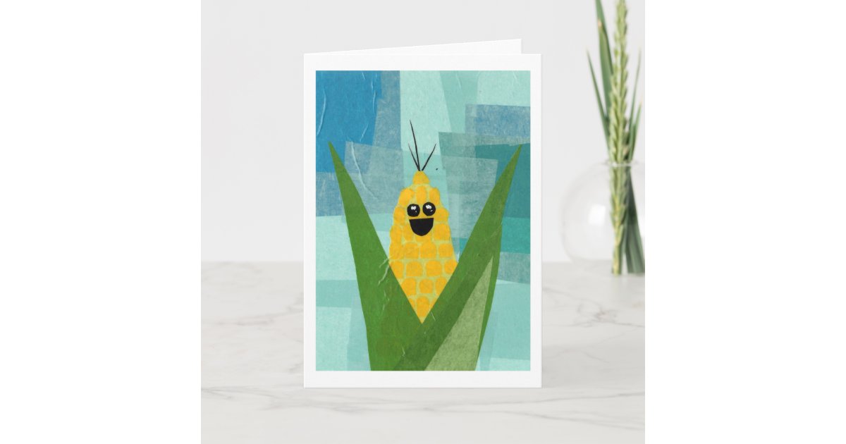 Corn greeting card | Zazzle