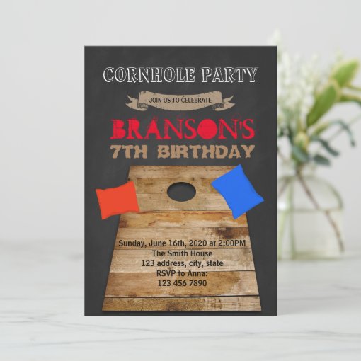 Corn hole party invitation | Zazzle