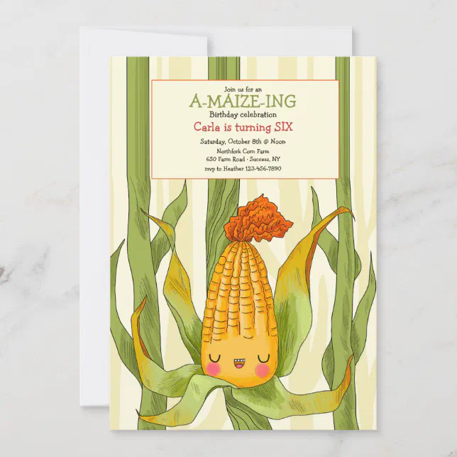 Corn Maze Invitation | Zazzle