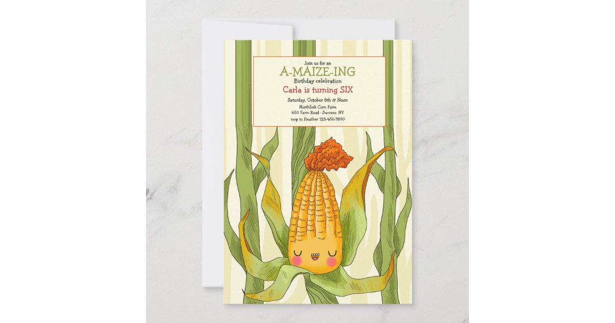 Corn Maze Invitation | Zazzle