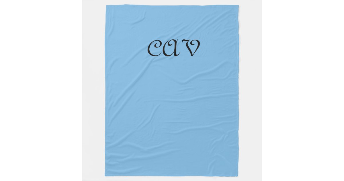 Cornflower Blue Fleece Blanket | Zazzle