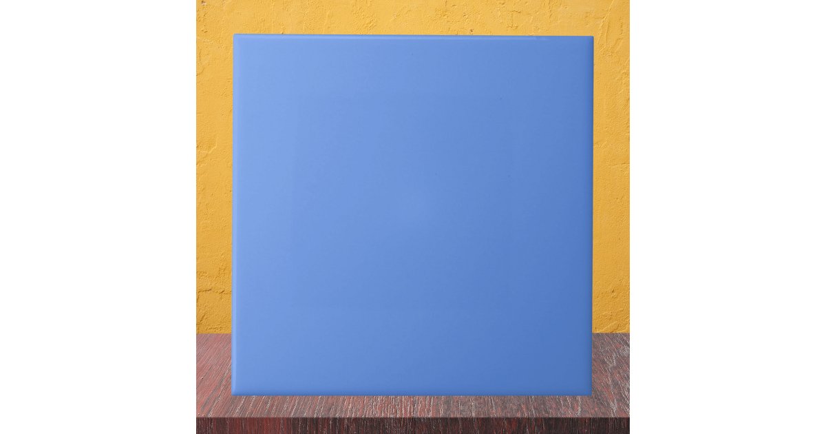 Cornflower Blue Solid Color Ceramic Tile | Zazzle
