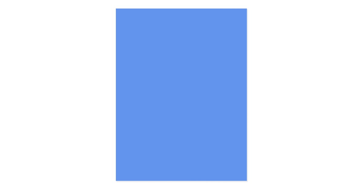 Cornflower Light Blue Solid Trend Color Background Postcard | Zazzle.com