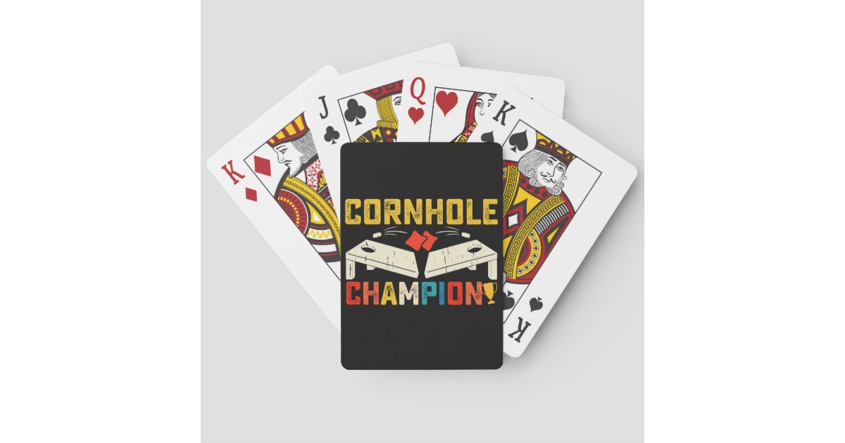 Cornhole Champion American USA 4th Of July Poker Cards | Zazzle