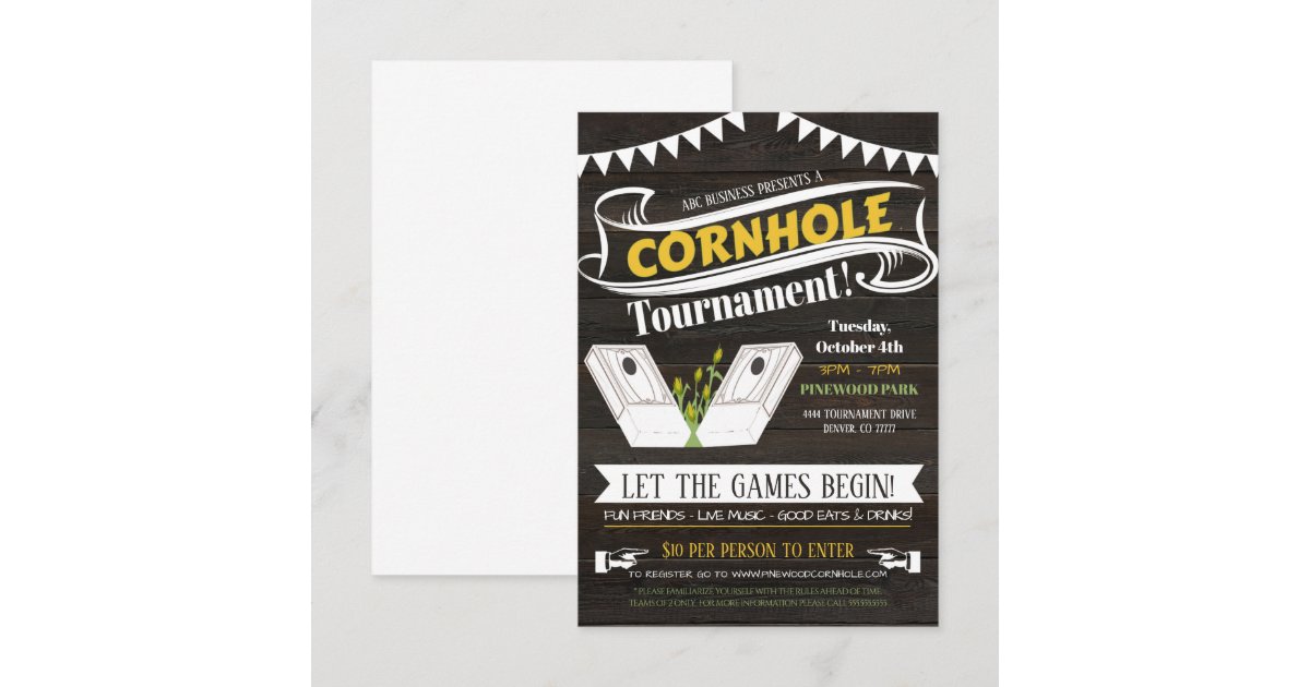 Cornhole Invitation | Zazzle