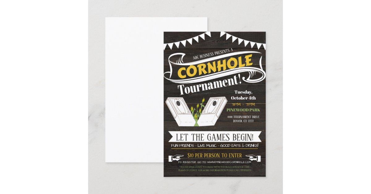 Cornhole Invitation | Zazzle