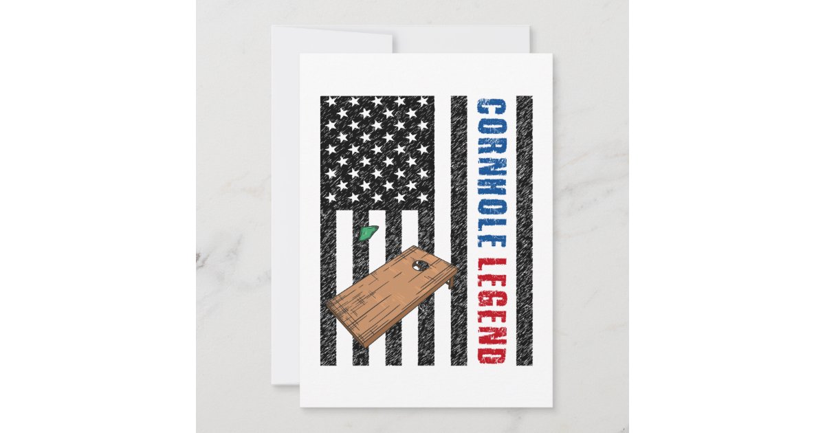 Cornhole Legend USA Invitation | Zazzle