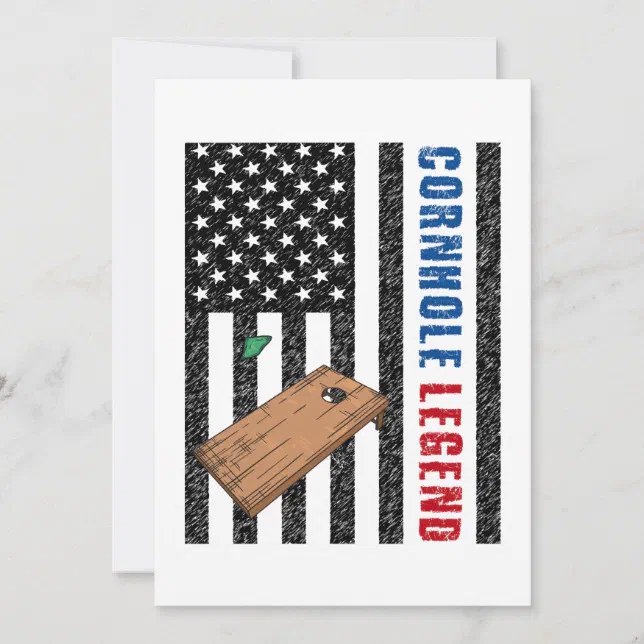 Cornhole Legend USA Invitation | Zazzle