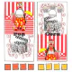 Cornhole Set Clown Popcorn Red Stripe | Zazzle