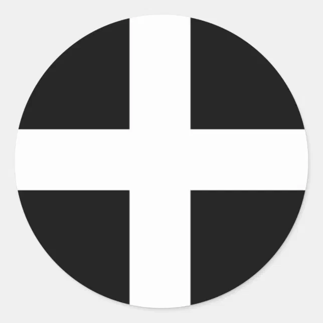 Cornish flag sticker | Zazzle