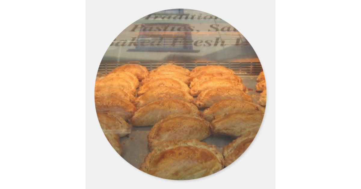 Cornish Pasties Classic Round Sticker | Zazzle