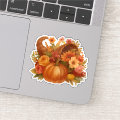Cornucopia Pumpkin Autumn Harvest Sticker | Zazzle