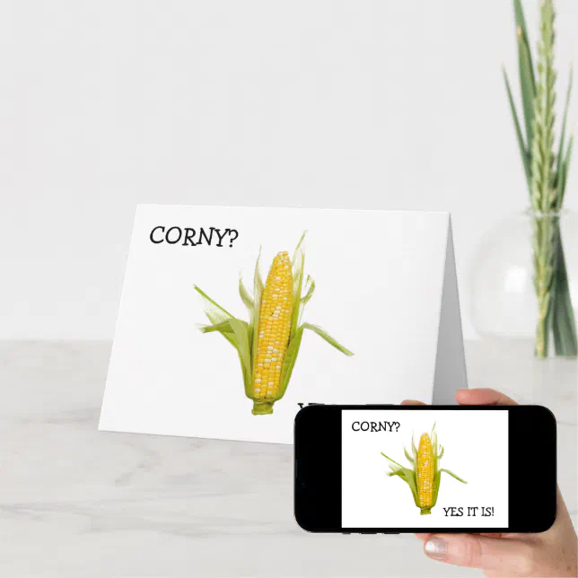 CORNY-AND CUTE ANNIVERSARY WISHES TO YOU! CARD | Zazzle