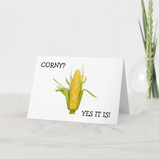 CORNY-AND CUTE ANNIVERSARY WISHES TO YOU! CARD | Zazzle